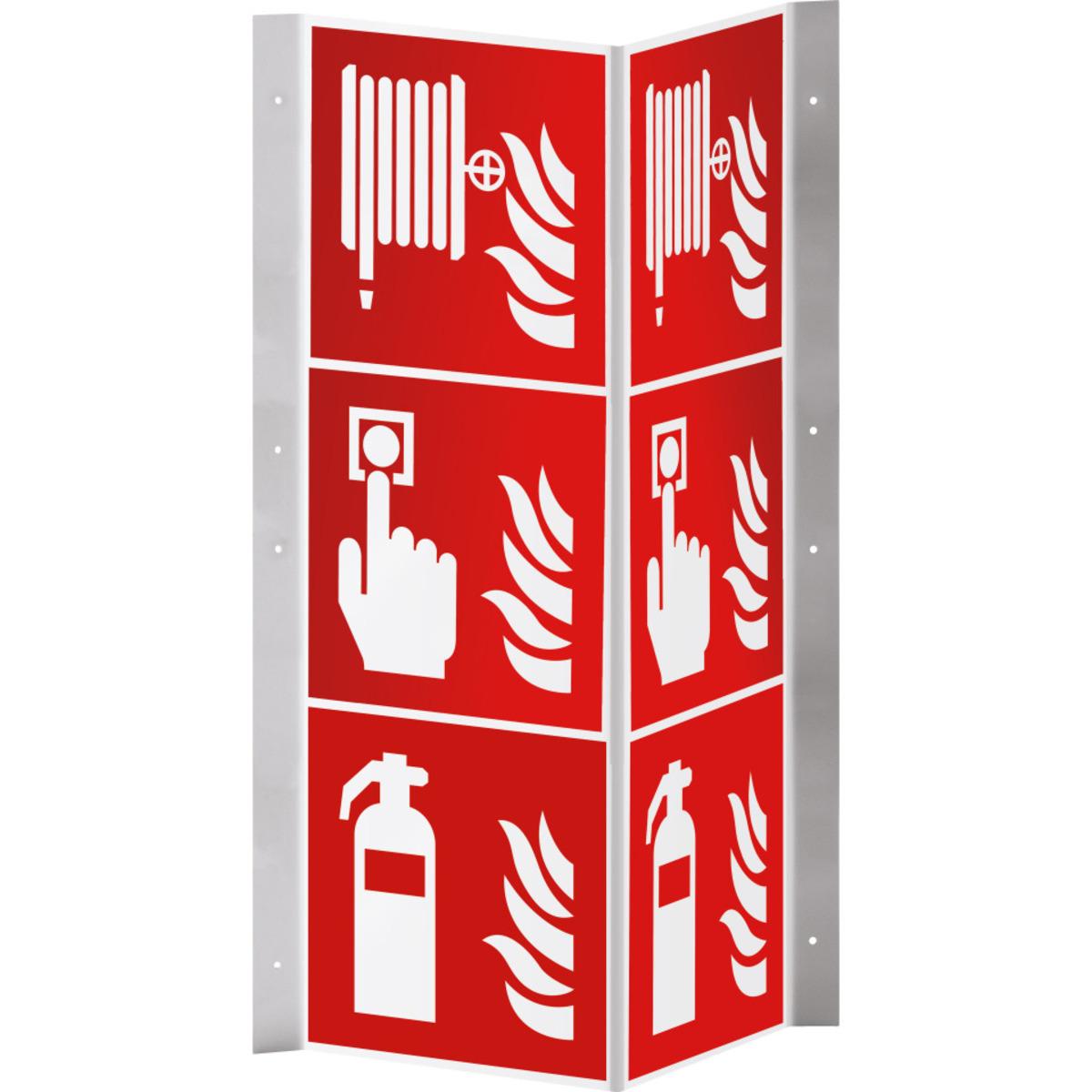 KSIGN Brandschutzzeichen Nasenschild Feuerlöscher, Löschschlauch ...